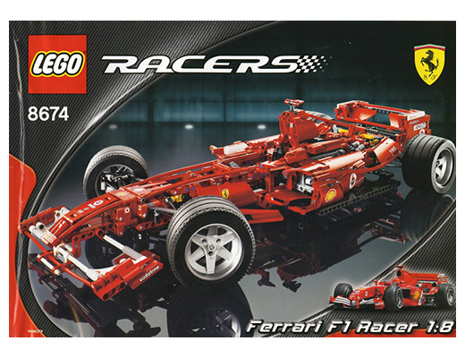 8674: ЛЕГО РЕЙСЪРС – Ферари за Формула 1, 1:8