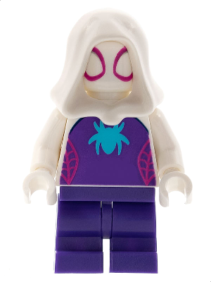 SH0794: SH794 ЛЕГО СУПЕР ГЕРОИ - Ghost-Spider - Medium Legs, White Hood ...